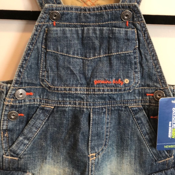 OshKosh B'gosh | Bottoms | Osh Kosh Genuine Baby Denim Overalls Sz 6m ...